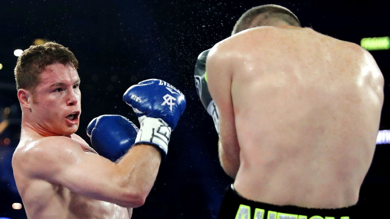 Canelo Alvarez defeats Liam Smith by ninth-round knockout at AT&T ...