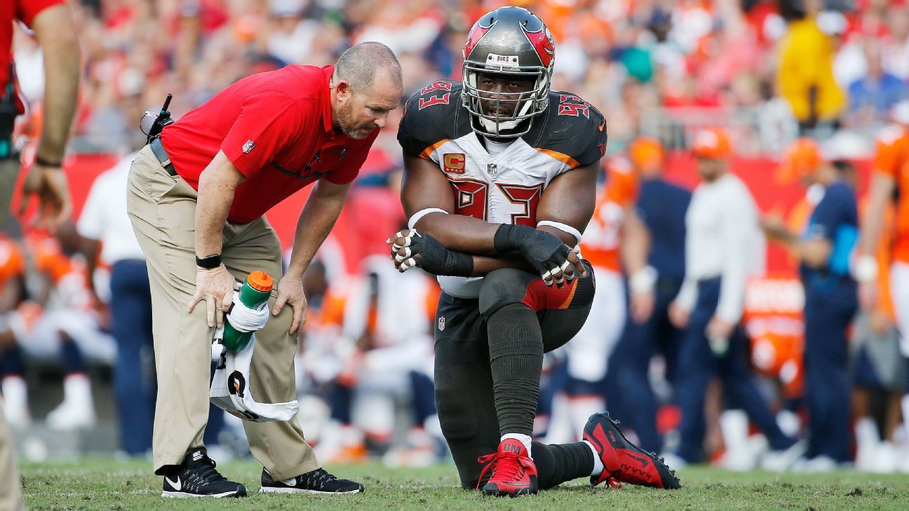 Gerald McCoy of Tampa Bay Buccaneers could miss Carolina Panthers game ...
