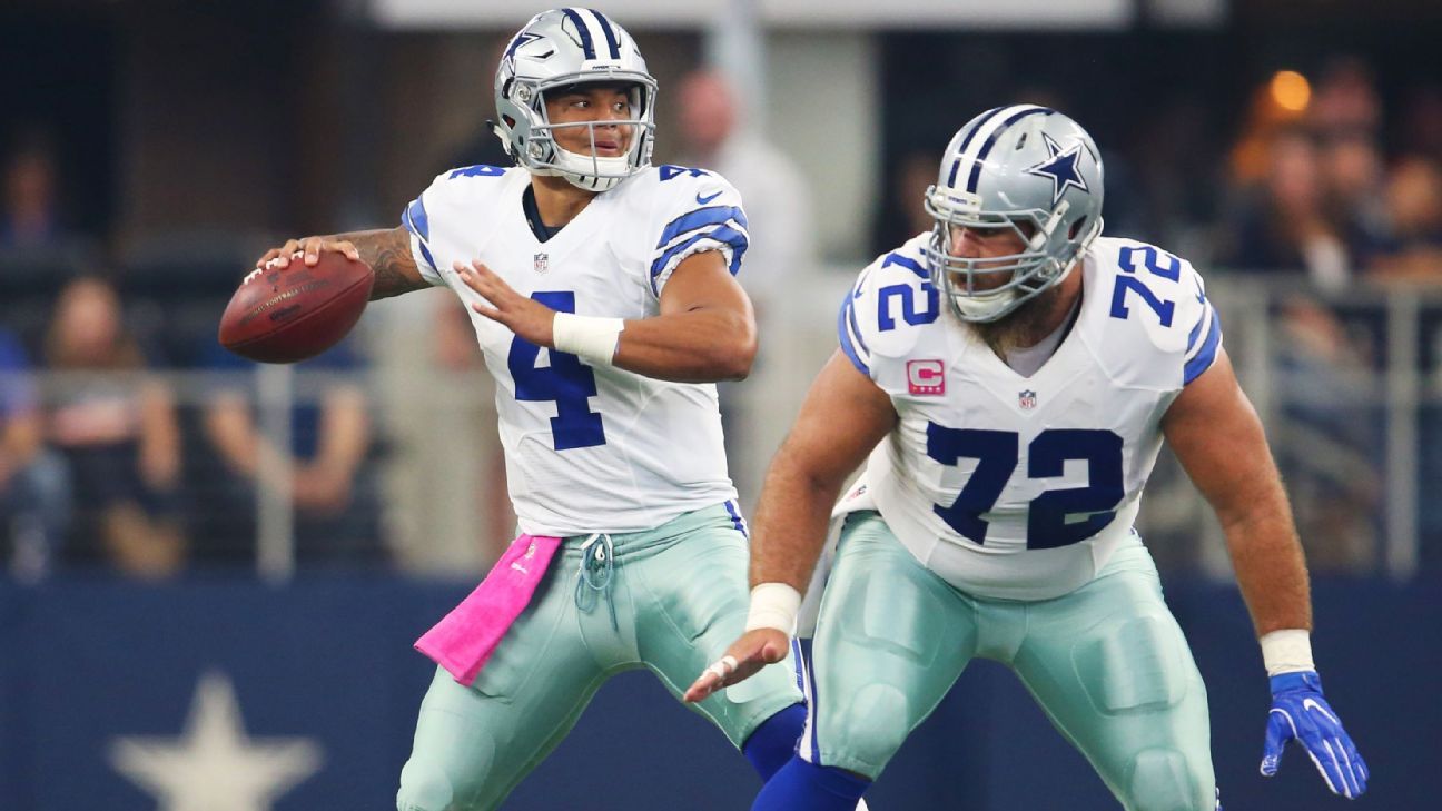 Dak Prescott of Dallas Cowboys sets rookie mark for interception-less ...