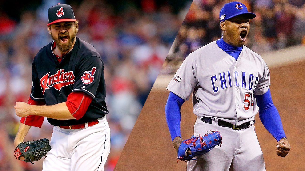 Andrew Miller, Aroldis Chapman applaud each other's success - ESPN ...