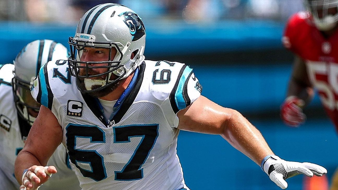 Carolina Panthers center Ryan Kalil ruled out for second game with ...