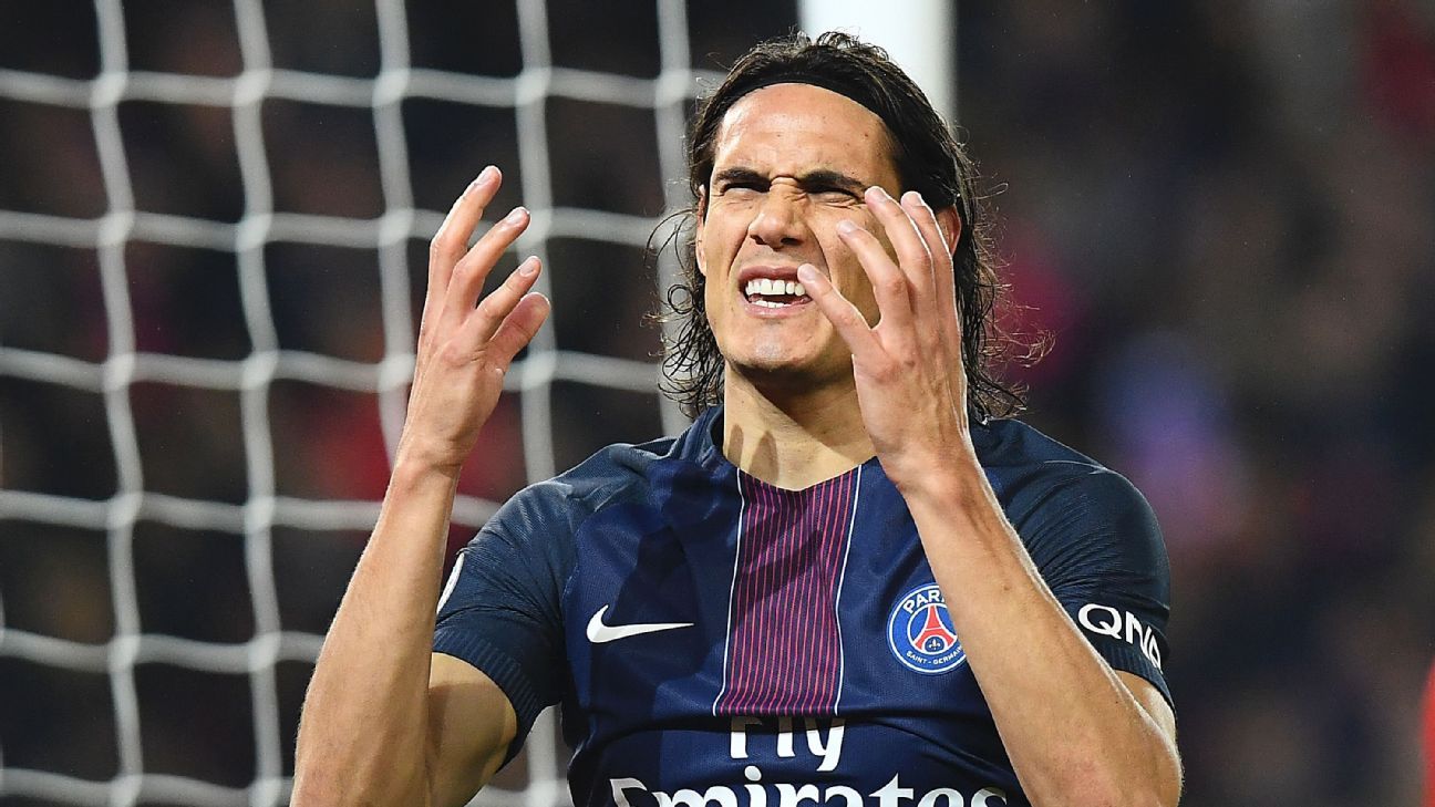 Paris Saint-Germain's Edinson Cavani earns second straight Ligue 1 ...