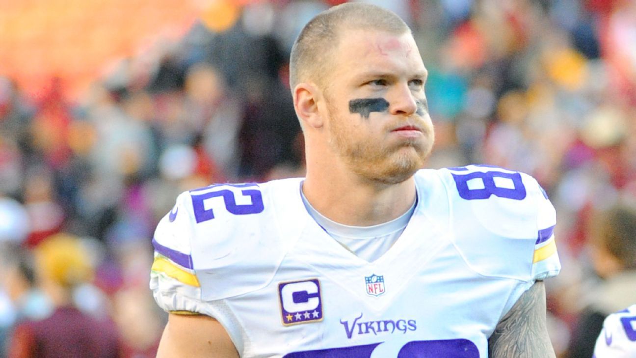 Minnesota Vikings TE Kyle Rudolph, LT Riley Reiff likely out vs ...
