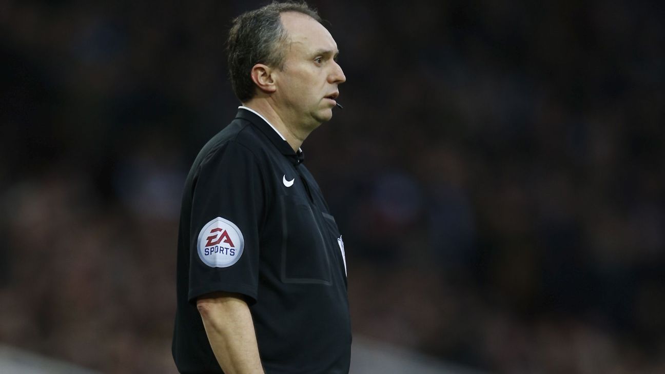Assistant referee Darren Cann dropped from Palace-Manchester City tie ...