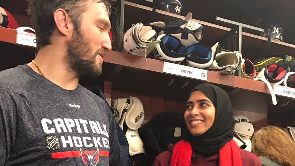 UAE hockey star Fatima Al Ali hangs with the Capitals in Washington - ESPN