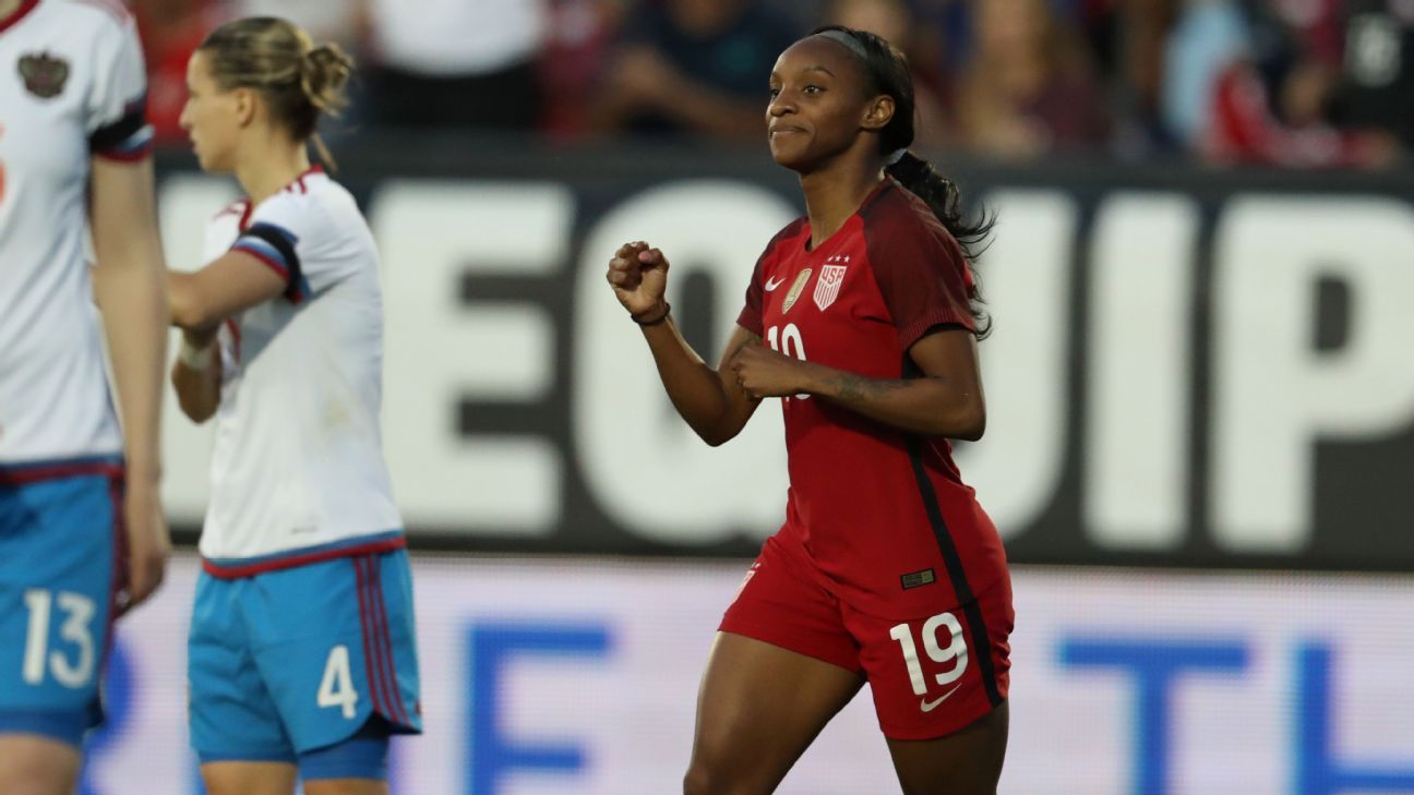 Crystal Dunn shows off scoring prowess in USWNT's rout of Russia - ESPN