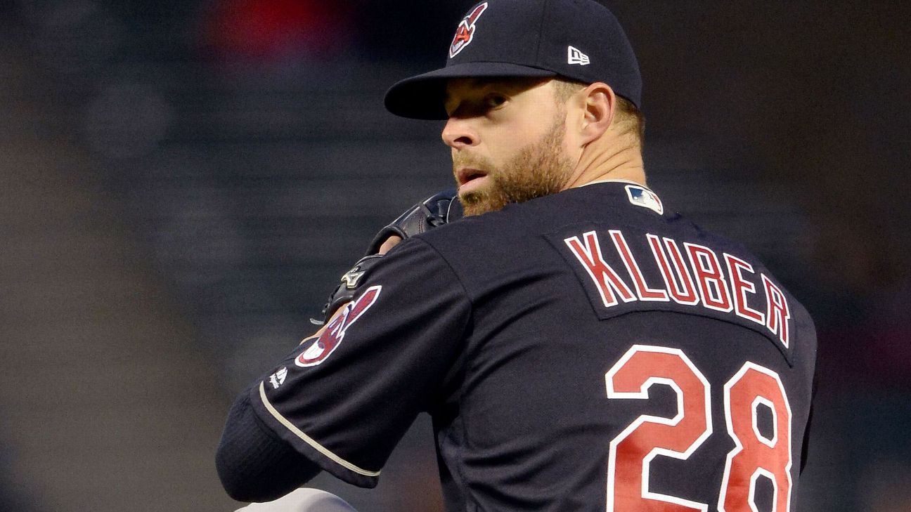 Corey Kluber of Cleveland Indians leaves game with back discomfort - ESPN