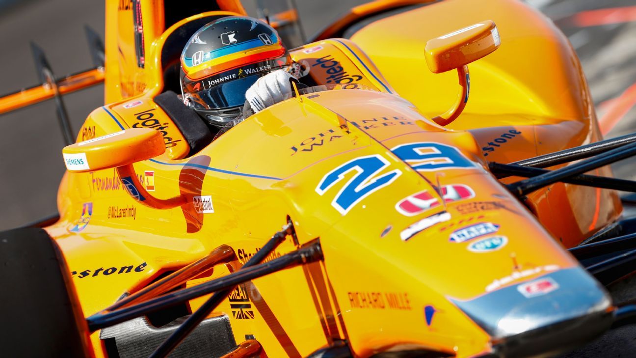 Fernando Alonso gets his first taste of running in traffic at Indy - ESPN