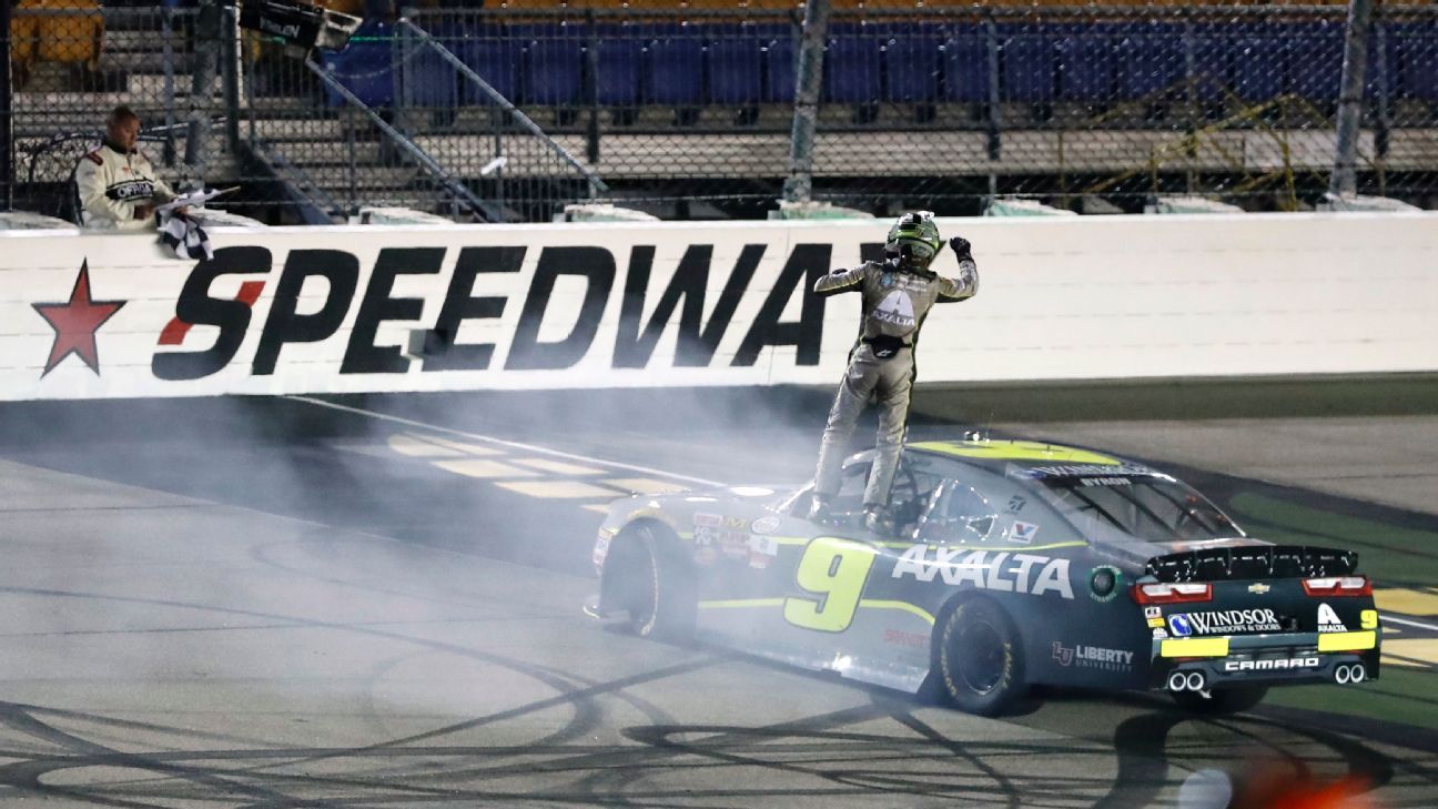 William Byron gets first career XFINITY win at Iowa Speedway
