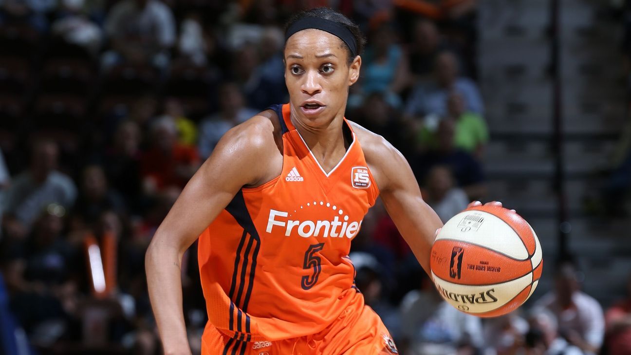 Connecticut Sun players Jasmine Thomas and Natisha Hiedeman announce ...