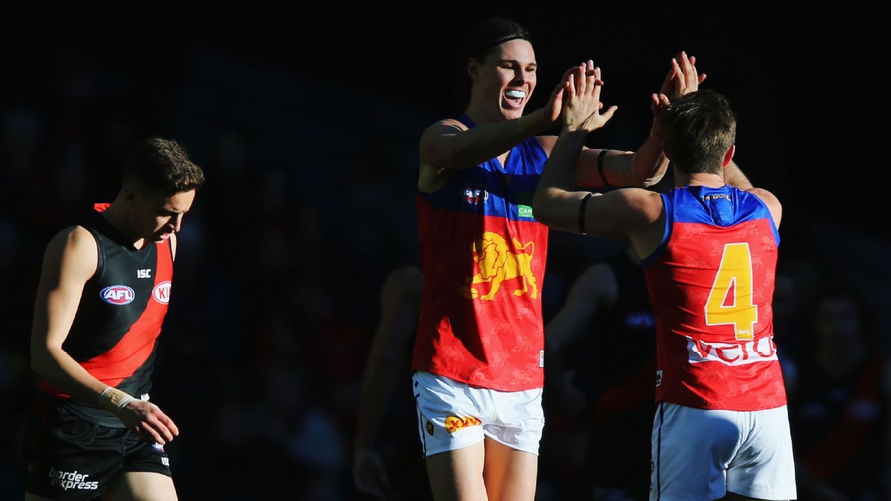 Essendon's finals hopes take massive hit after Lions upset - ESPN