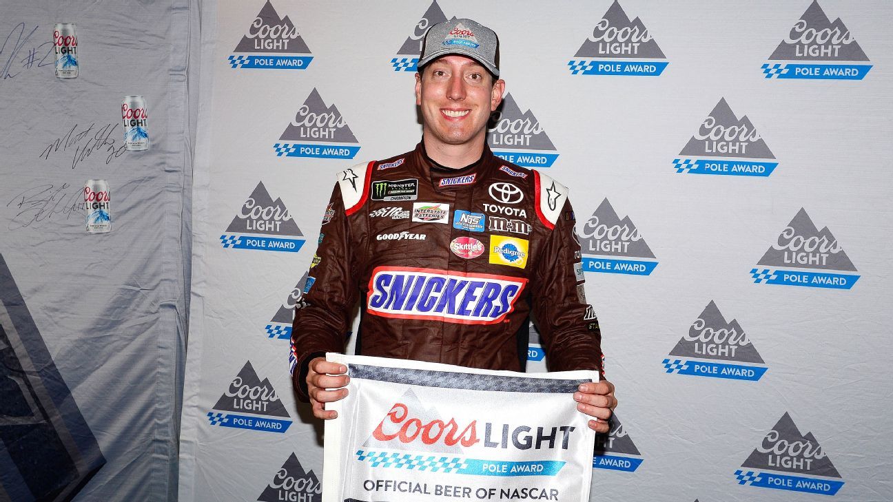 Kyle Busch takes Kentucky pole with track-record speed - ESPN