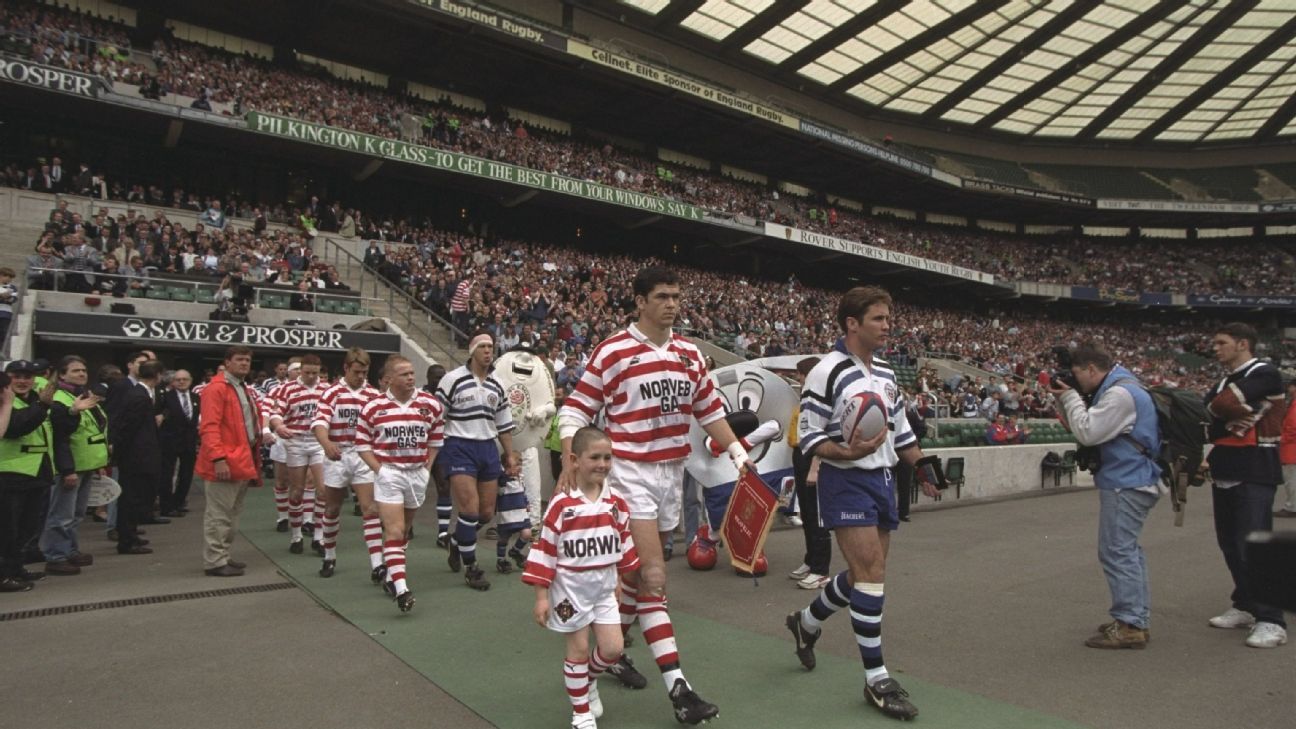 Rewind - Bath RFC vs. Wigan FC cross-code 1996 - ESPN