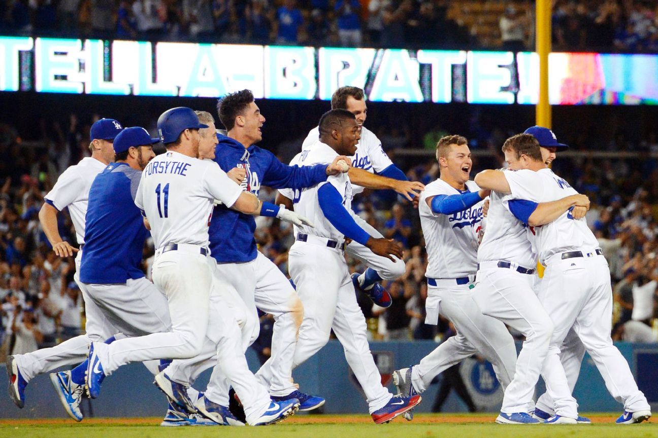 Inside the Los Angeles Dodgers clubhouse, where two streaks define a season