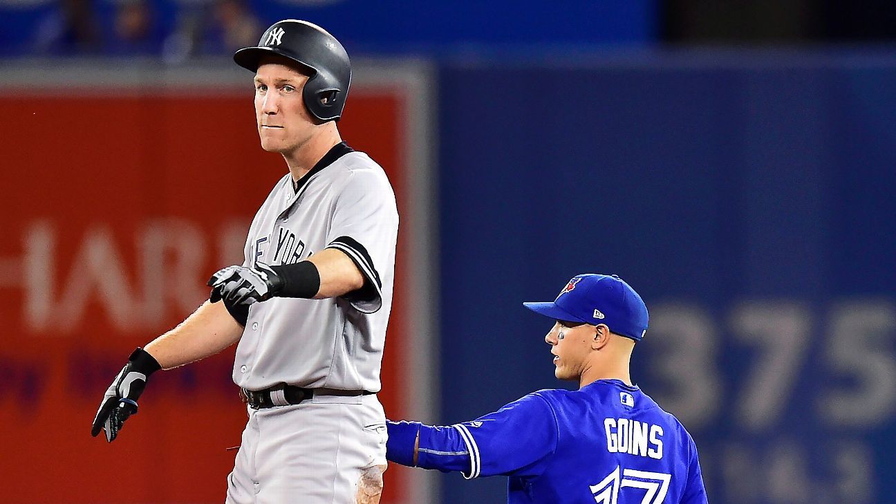 Blue Jays' Ryan Goins gets Yankees' Todd Frazier with hidden-ball trick ...
