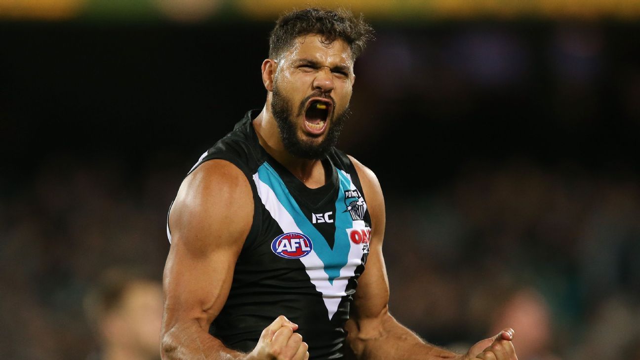 Port AFL ruckman Ryder out for six weeks - ESPN