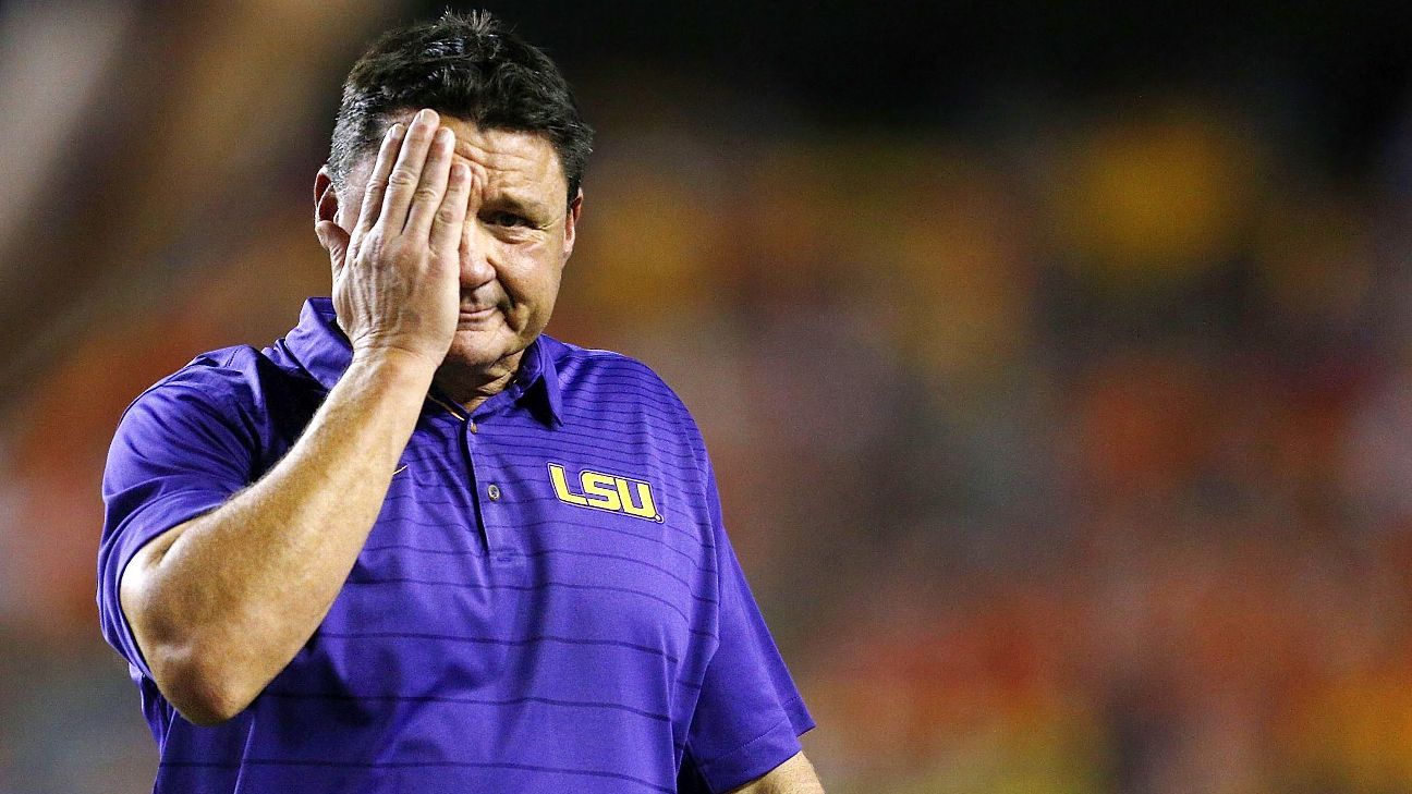 LSU Tigers AD Joe Alleva meets with Ed Orgeron, coordinators over slow ...