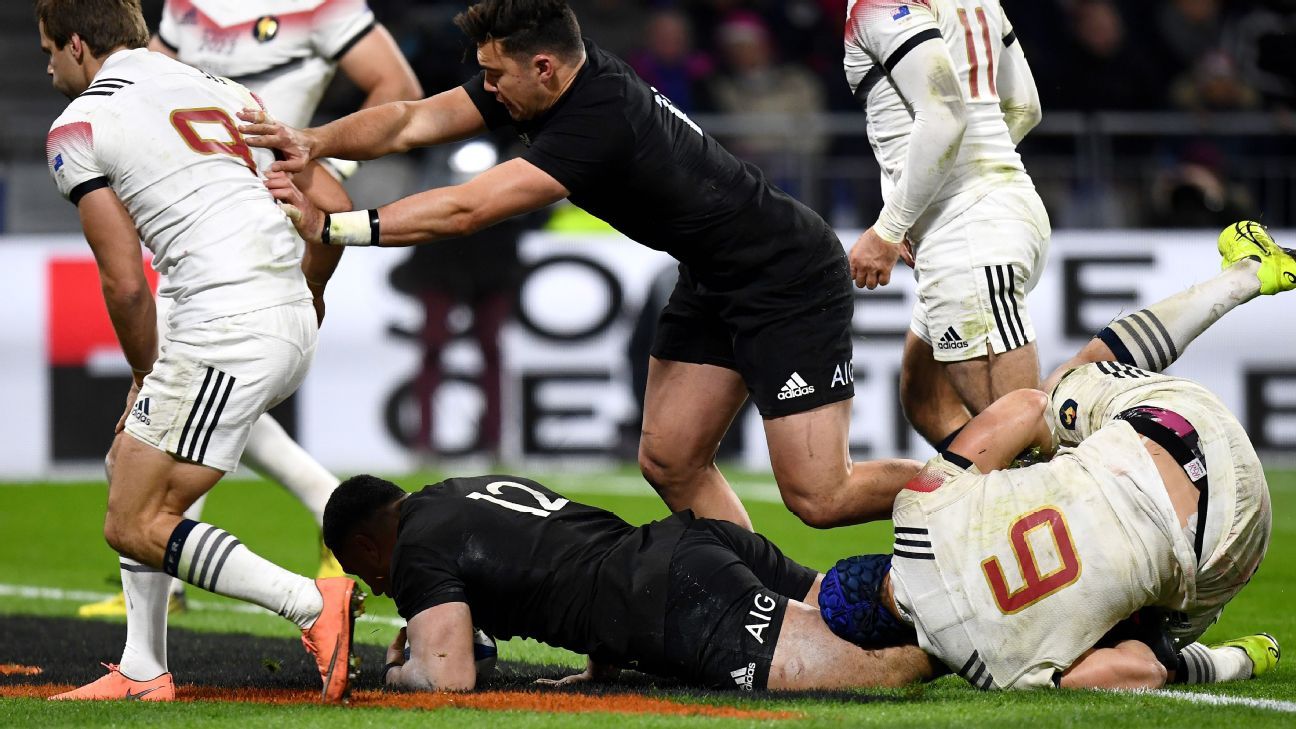 All Blacks defeat French XV in midweek tour match - ESPN