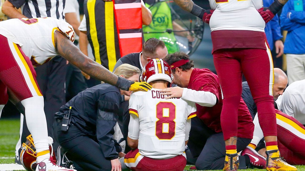 Redskins RB Chris Thompson carted off with broken fibula - ESPN