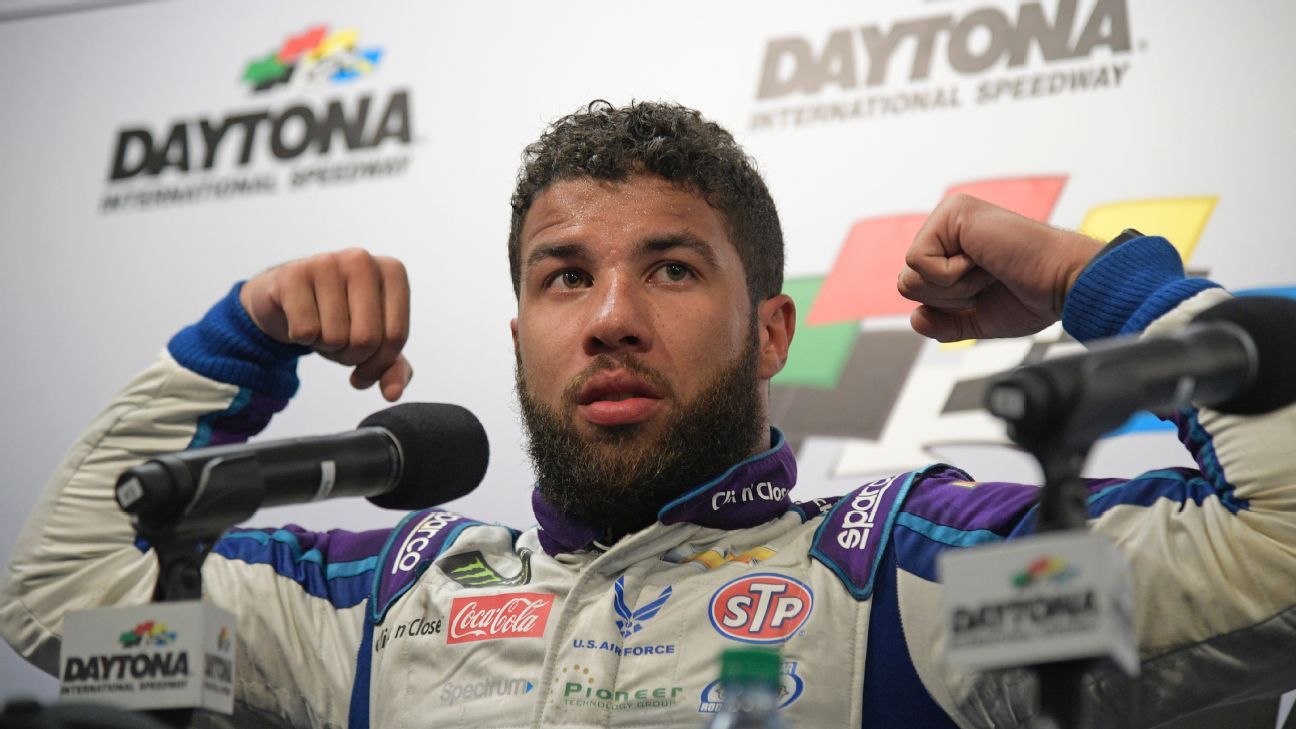 Darrell "Bubba" Wallace Jr. races to historical and emotional second ...