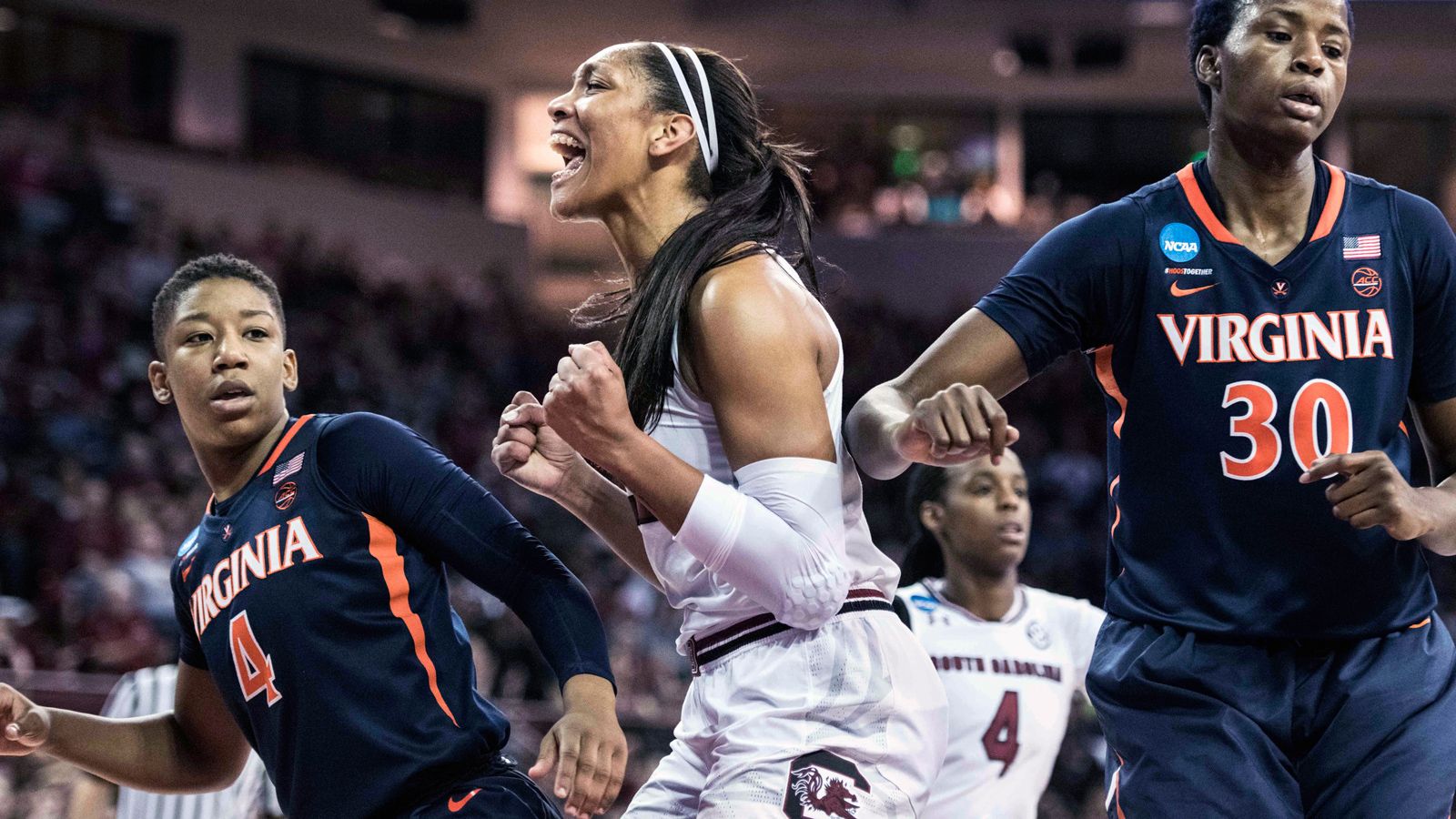 Wilson leads South Carolina to 66-56 win over Virginia