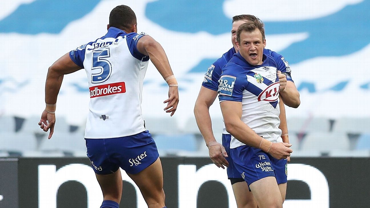 NRL Round 3: Moses Mbye inspires Bulldogs to first NRL win - ESPN