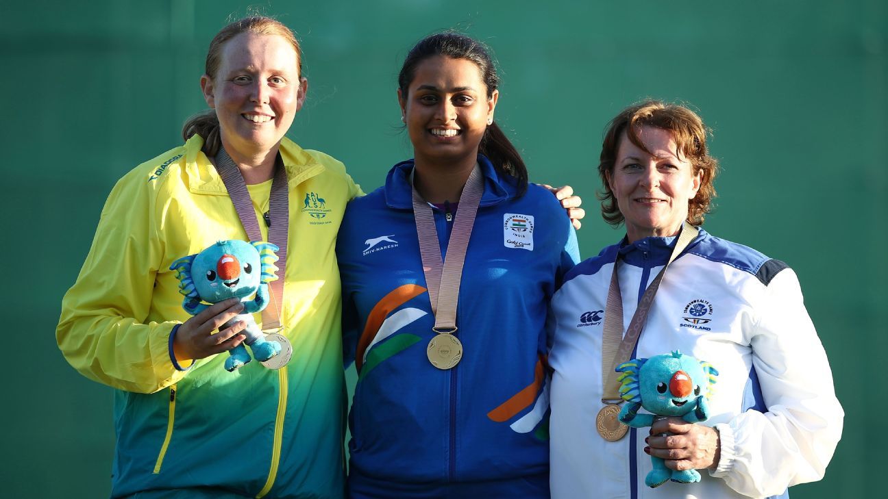 Shreyasi Singh wins double trap Gold; Ankur Mittal wins bronze - ESPN