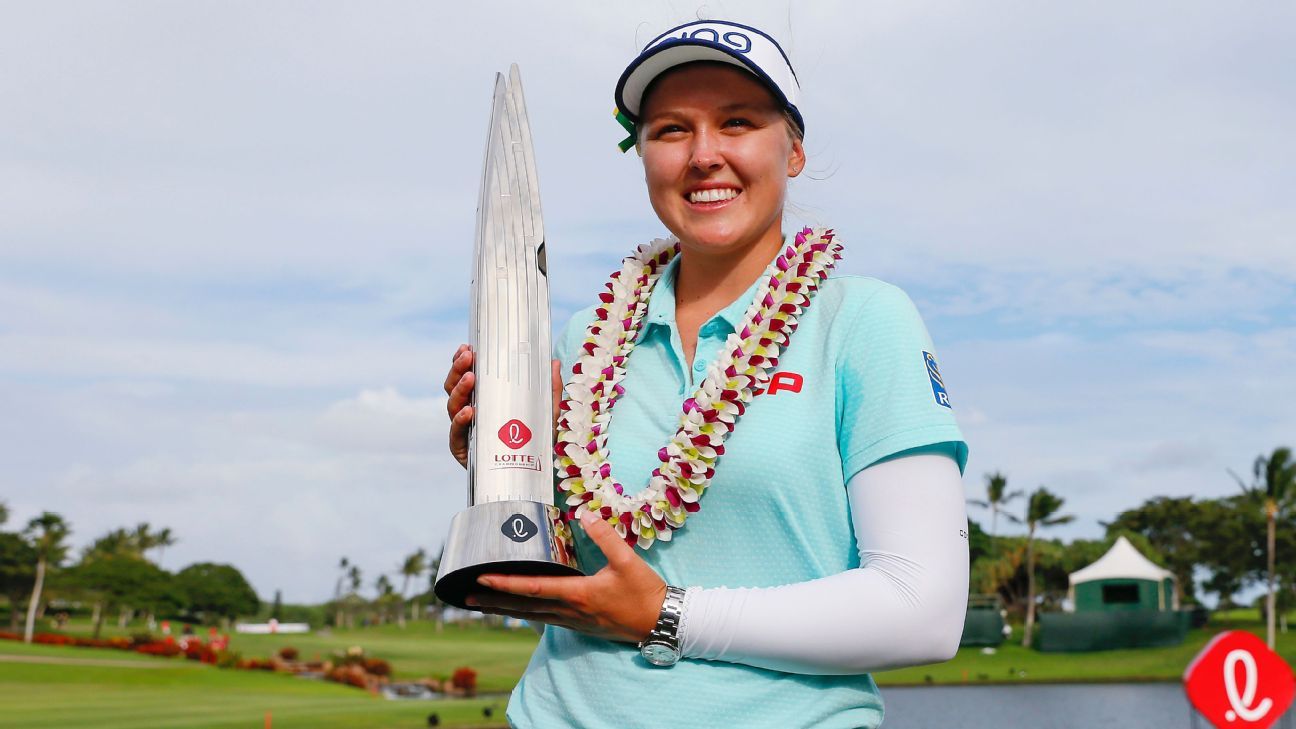 Brooke Henderson breezes to four-stroke win at Lotte Championship - ESPN