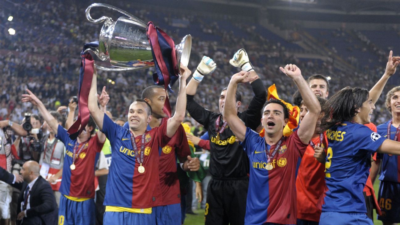 A 10 años del primer triplete con Pep Guardiola - ESPN