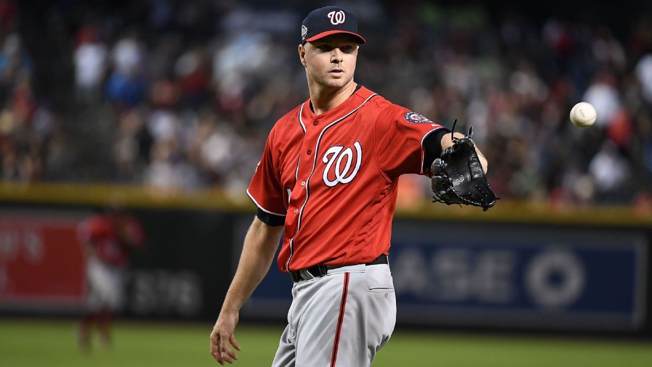 Washington Nationals put reliever Ryan Madson on DL with pectoral ...