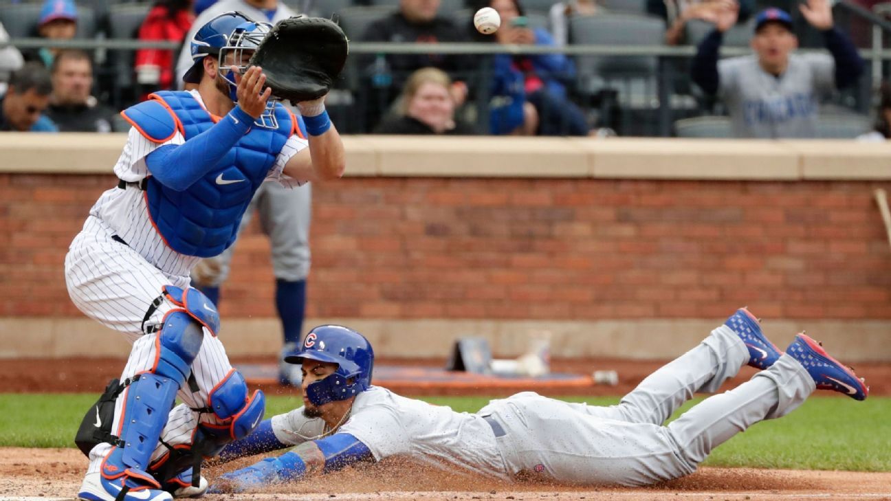 Javy Baez steals home as Cubs sweep Mets, finish 6-1 road trip - ESPN