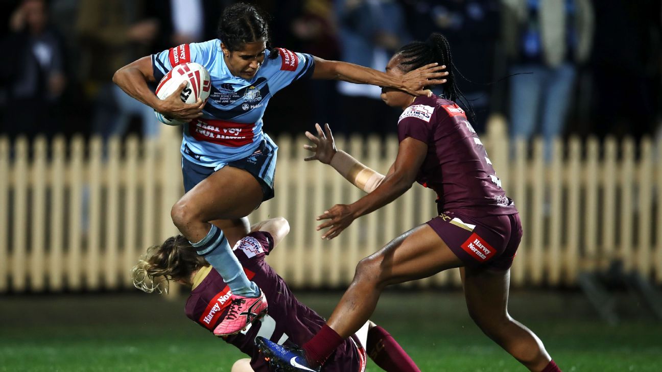 NSW NRL rugby league Resilient Blues win Women's Origin - ESPN