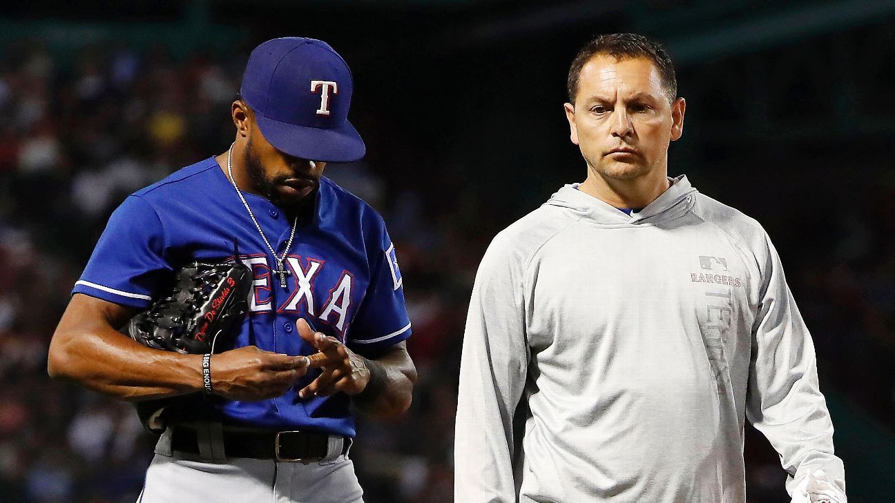 Rangers' Delino DeShields dealing with post-concussion syndrome - ESPN