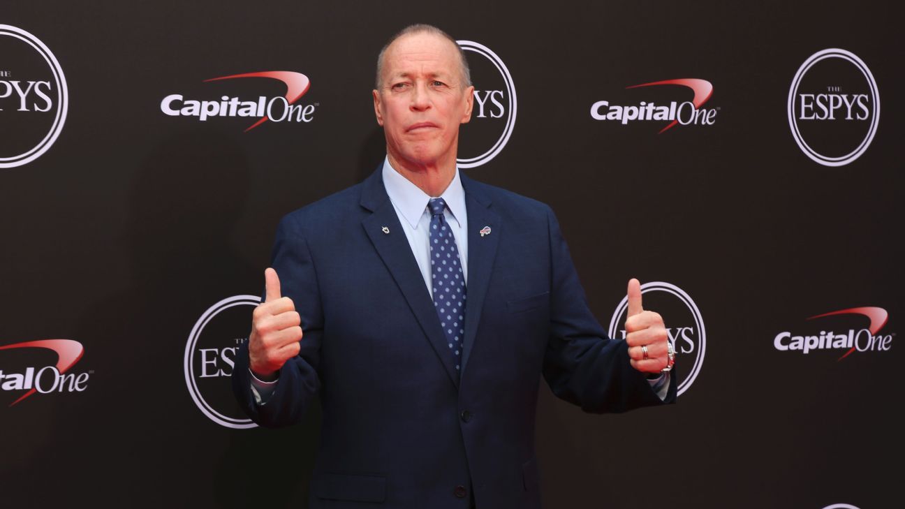 2018 Espys Pro Football Hall Of Famer Jim Kelly Wins Jimmy V Award