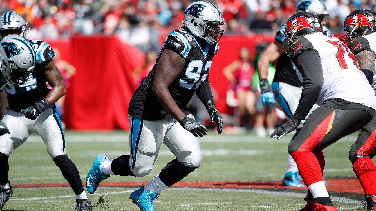 Panthers' Vernon Butler accused of pushing woman down stairs - ESPN