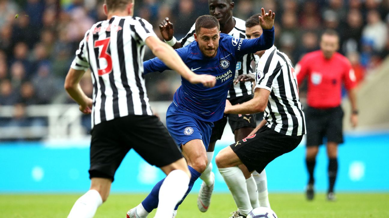 Eden Hazard central to Chelsea's victory at Newcastle in first start of ...