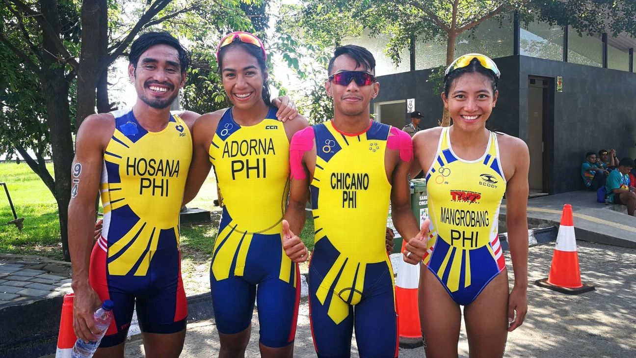 PH triathlon team places sixth in mixed relay event - ESPN
