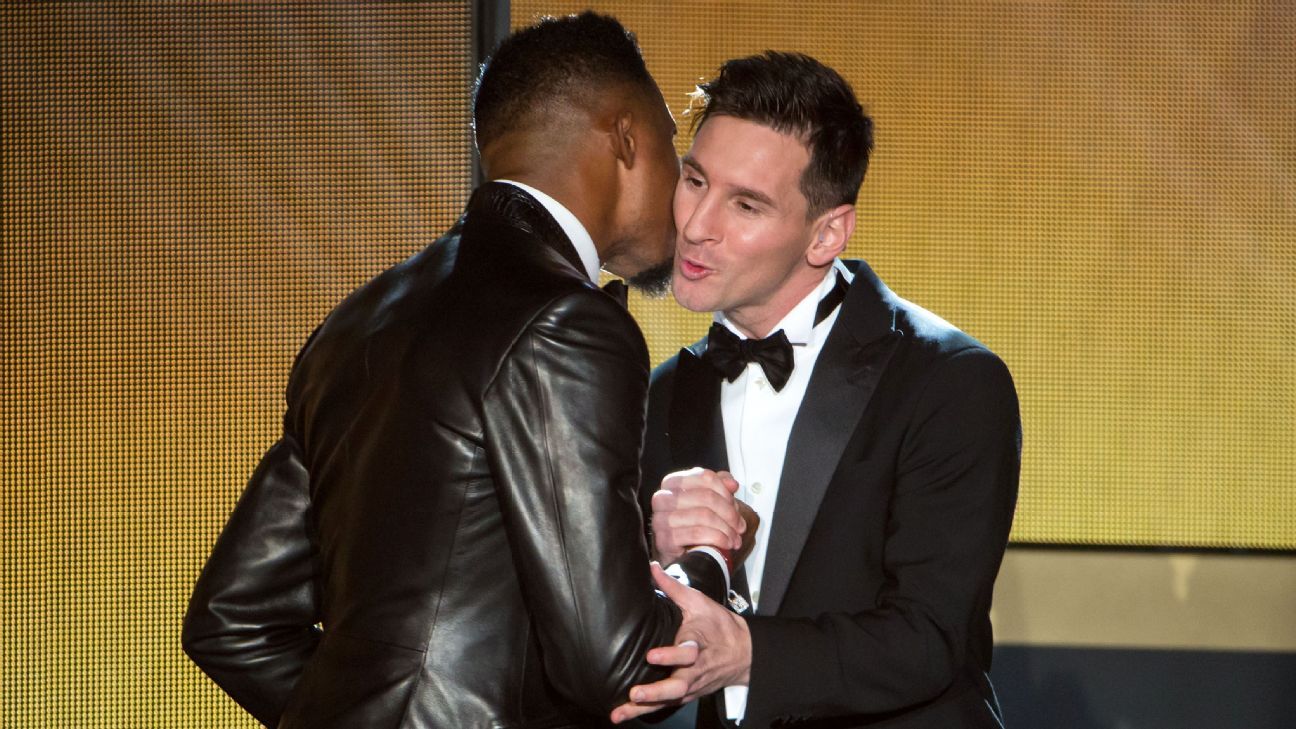 Messi is the greatest ever despite The Best snub, says Samuel Eto'o - ESPN