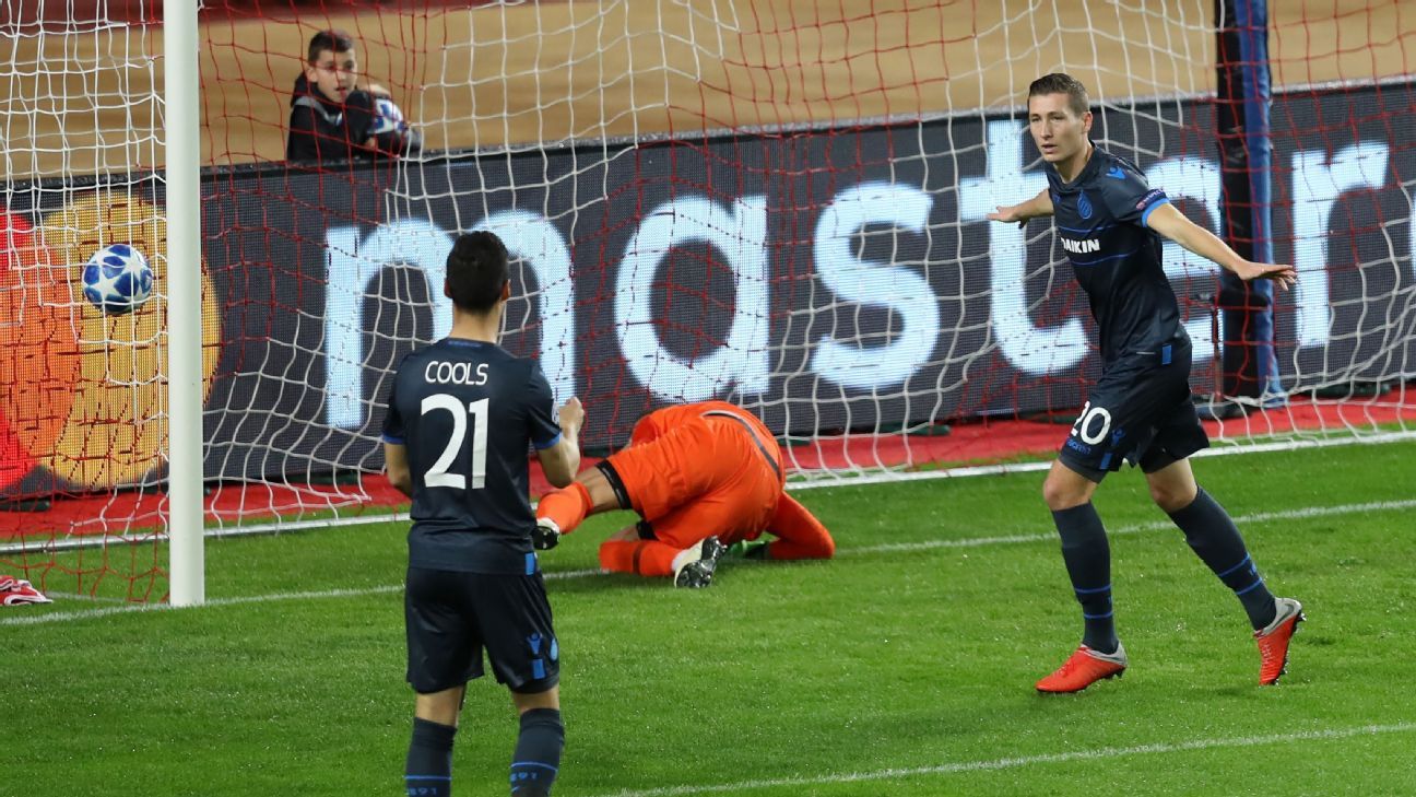 AS Monaco vs. Club Brugge - Football Match Report - November 6, 2018 - ESPN