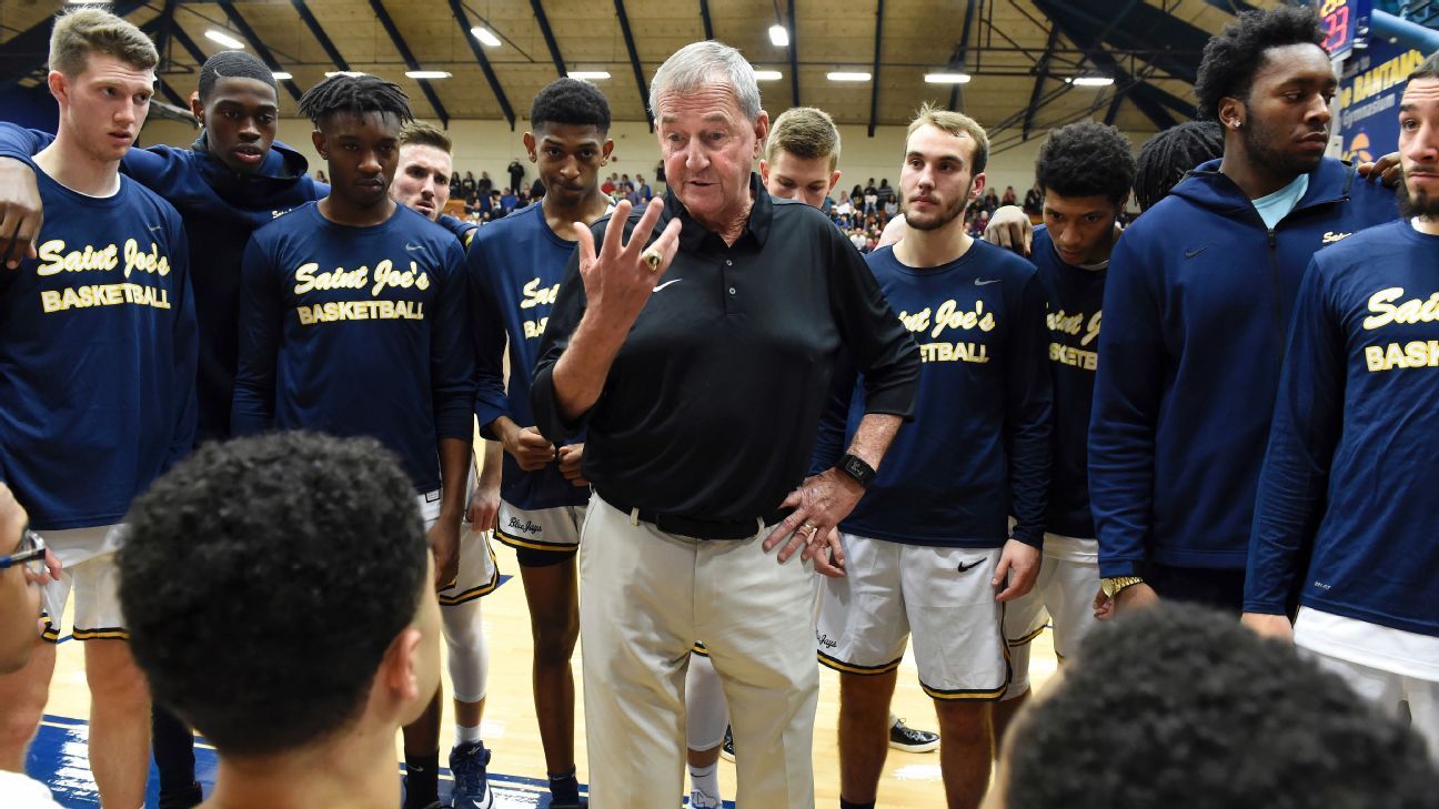 Jim Calhoun as fiery as ever in coaching Division III St. Joseph to ...