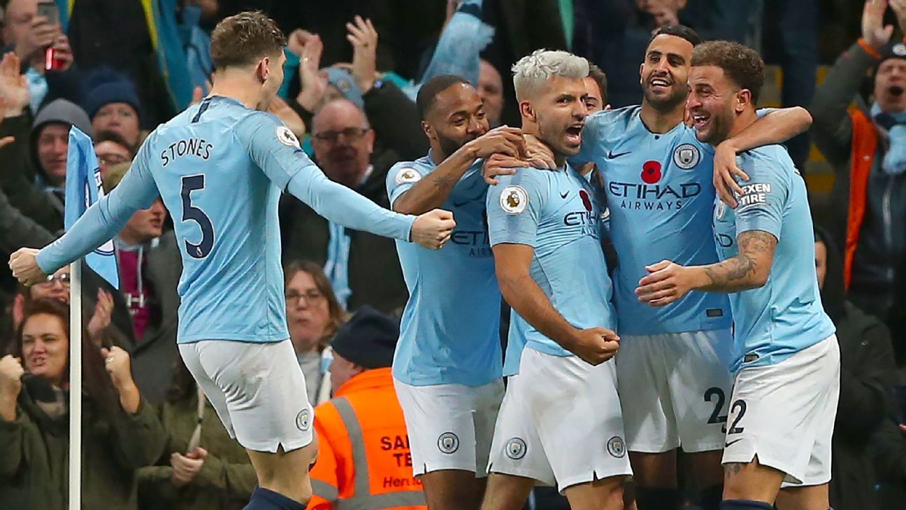 Man City show why Manchester is blue; Leicester honour chairman Vichai ...