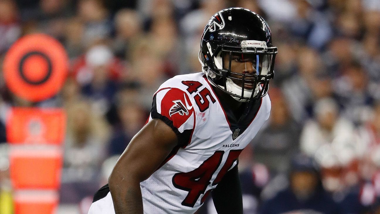 El linebacker Deion Jones regresa a la plantilla activa de los Atlanta ...