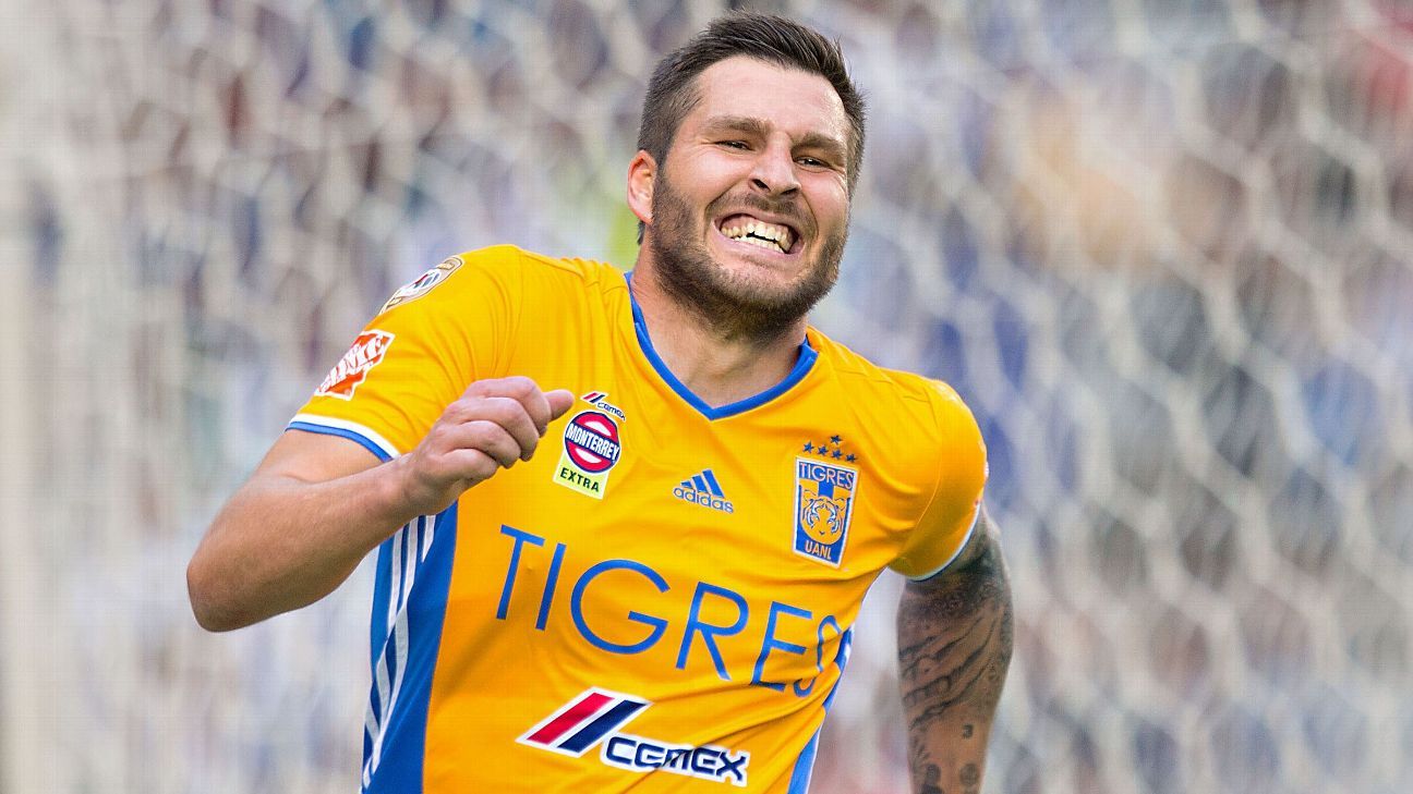 André-Pierre Gignac festeja renovación con Tigres - ESPN