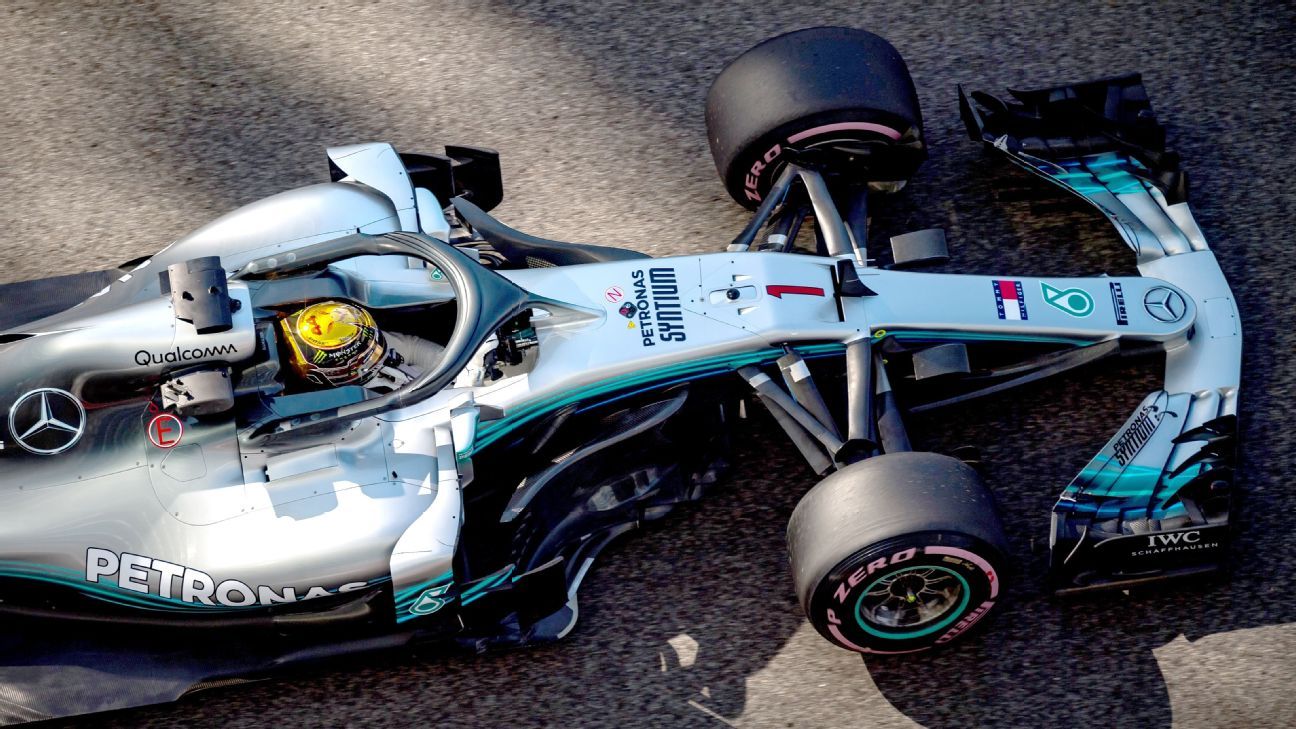 Auto de Lewis Hamilton con el número 1; no se veía desde 2014 - ESPN