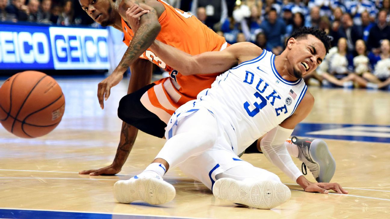 Duke scrambles to adjust after Tre Jones injury - ESPN