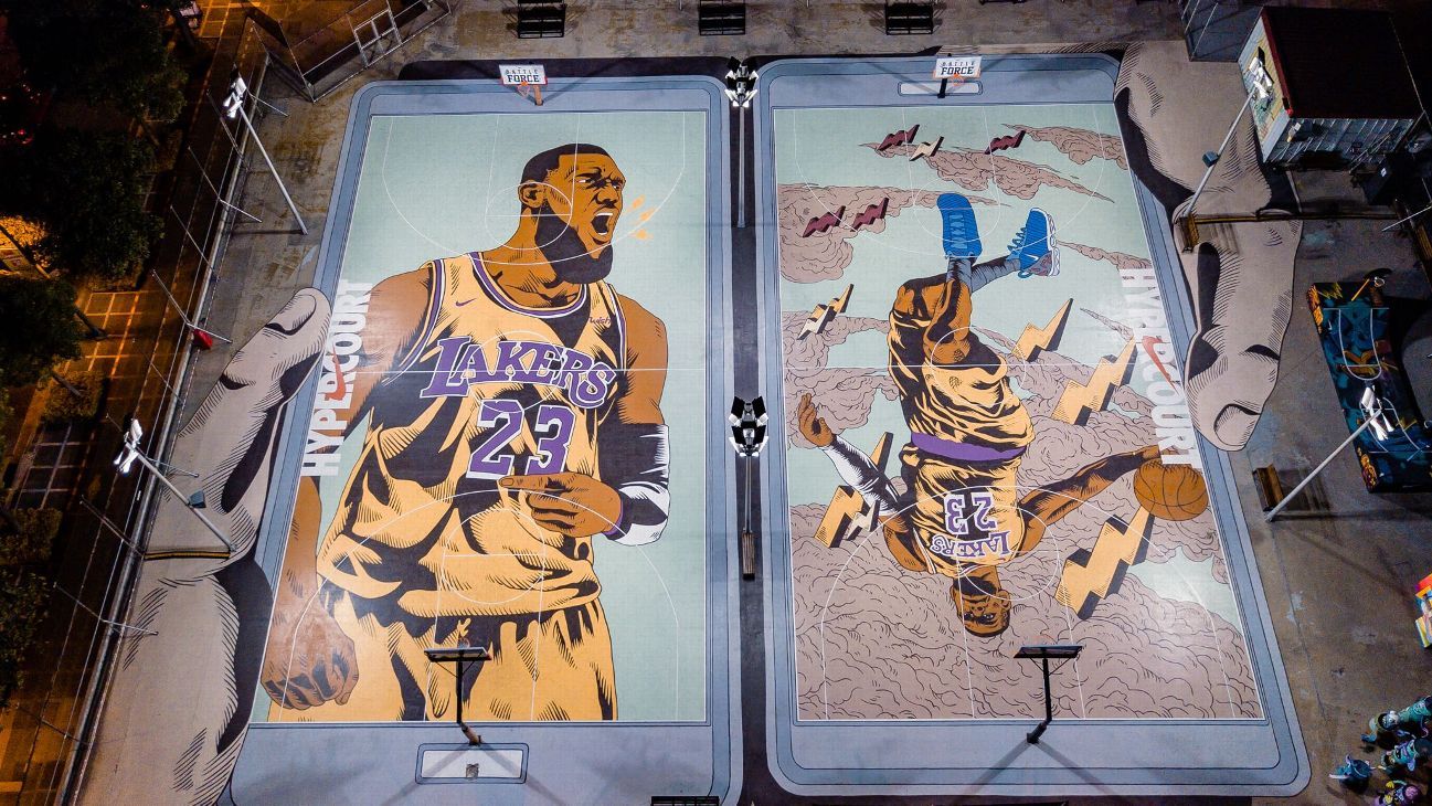 LeBron James mural on Nike HyperCourt BGC gets makeover - ESPN