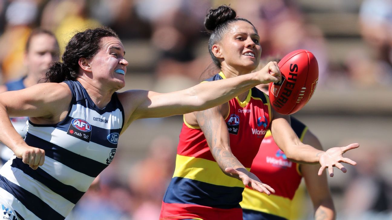 Adelaide Crows stun Geelong Cats with big win - ESPN