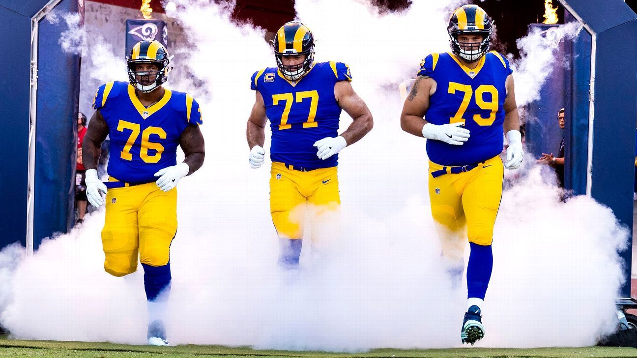 Rams set at skill positions, but offensive line faces uncertainty ...