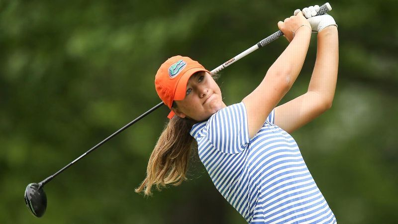 Gators take six-shot lead at women's golf championship