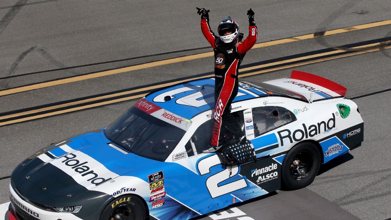 Reddick holds on for Xfinity win at Talladega - ESPN